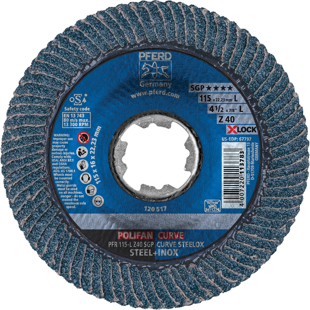 PFERD - Flap Discs; Abrasive Type: Coated ; Flap Disc Type: Compact ...