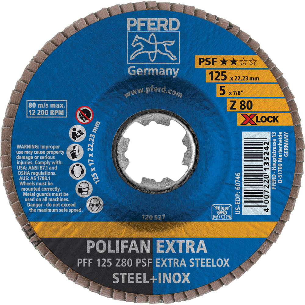 PFERD - Flap Discs; Abrasive Type: Coated ; Flap Disc Type: Type 27 ...