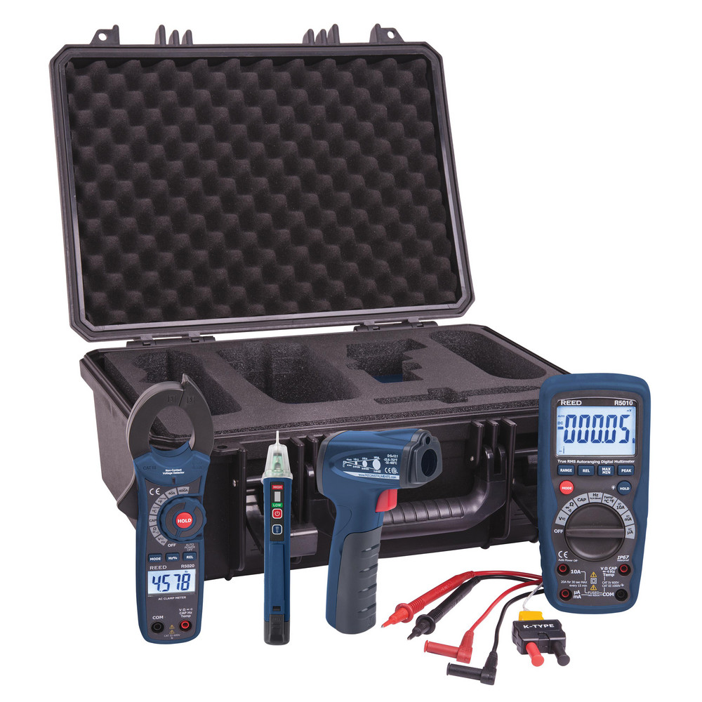 REED Instruments - Electrical Test Equipment Combination Kit: 8 Pc ...
