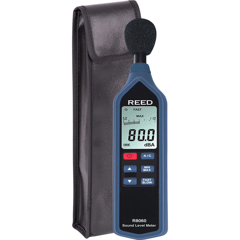 REED Instruments - Sound Meter: A & C Frequency Weight, LCD Display ...