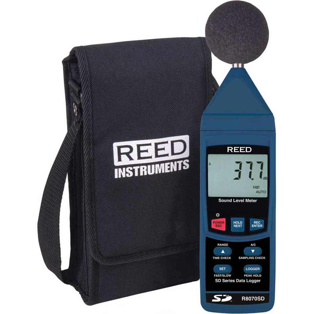 REED Instruments - Sound Meter: A & C Frequency Weight, LCD Display ...