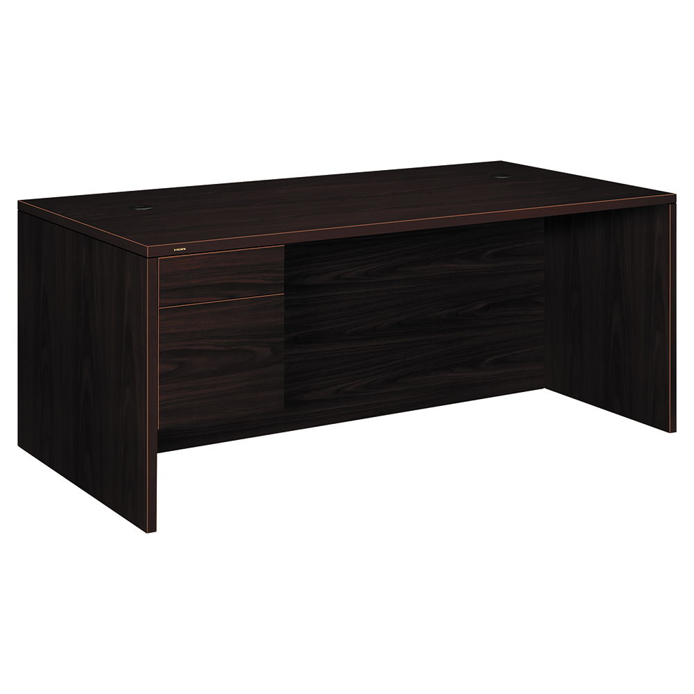 Hon - Office Desk: Mahogany - 10196228 - MSC Industrial Supply