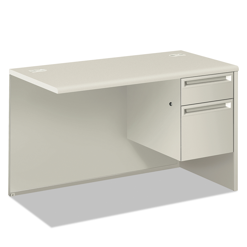 Hon - 2 Drawer Light Gray High-Pressure Laminate & Steel Pedestal File ...