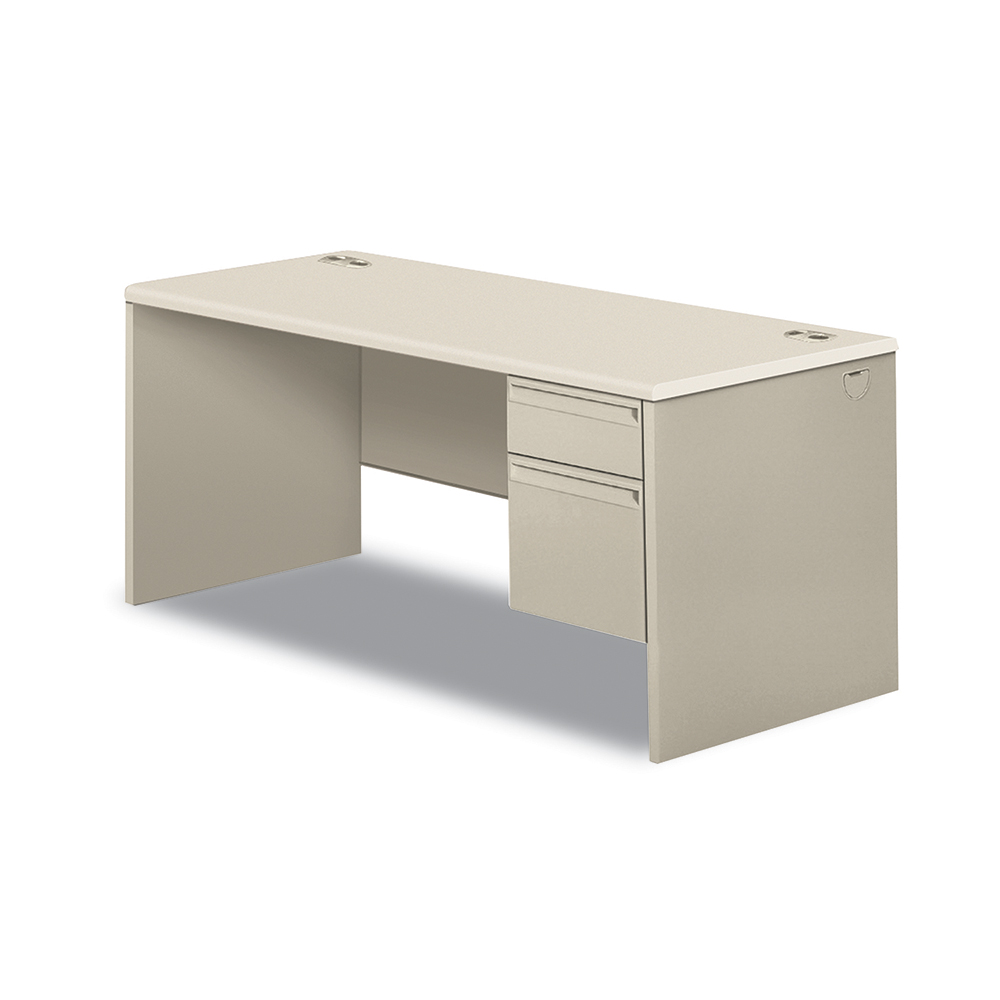 Hon - Office Desks; Type: Single Pedestal Desk; Center Draw: No; Color ...