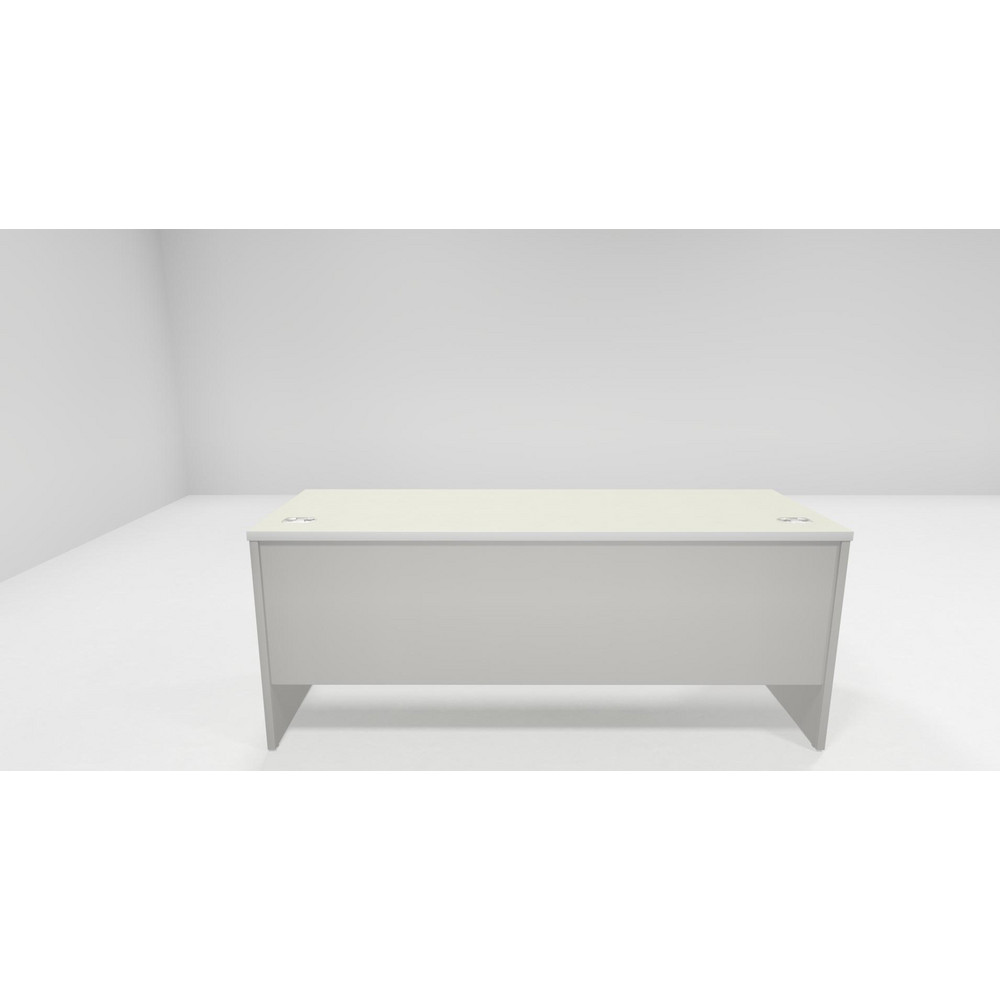 Hon - 38000 SERIES DESK SHELL, LAMINATE, 72W X 24D X 30H, SILVER MESH ...
