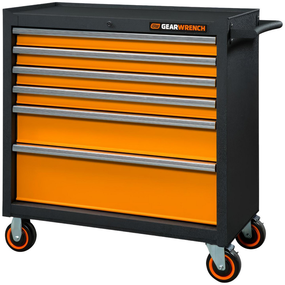 GEARWRENCH - Steel Tool Roller Cabinet: 36" Wide, 38" High, 18" Deep, 6 ...