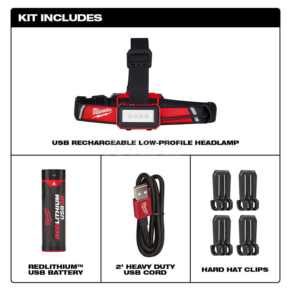 Milwaukee Tool - Free Standing Flashlight: LED, 4 Operating Modes | MSC ...