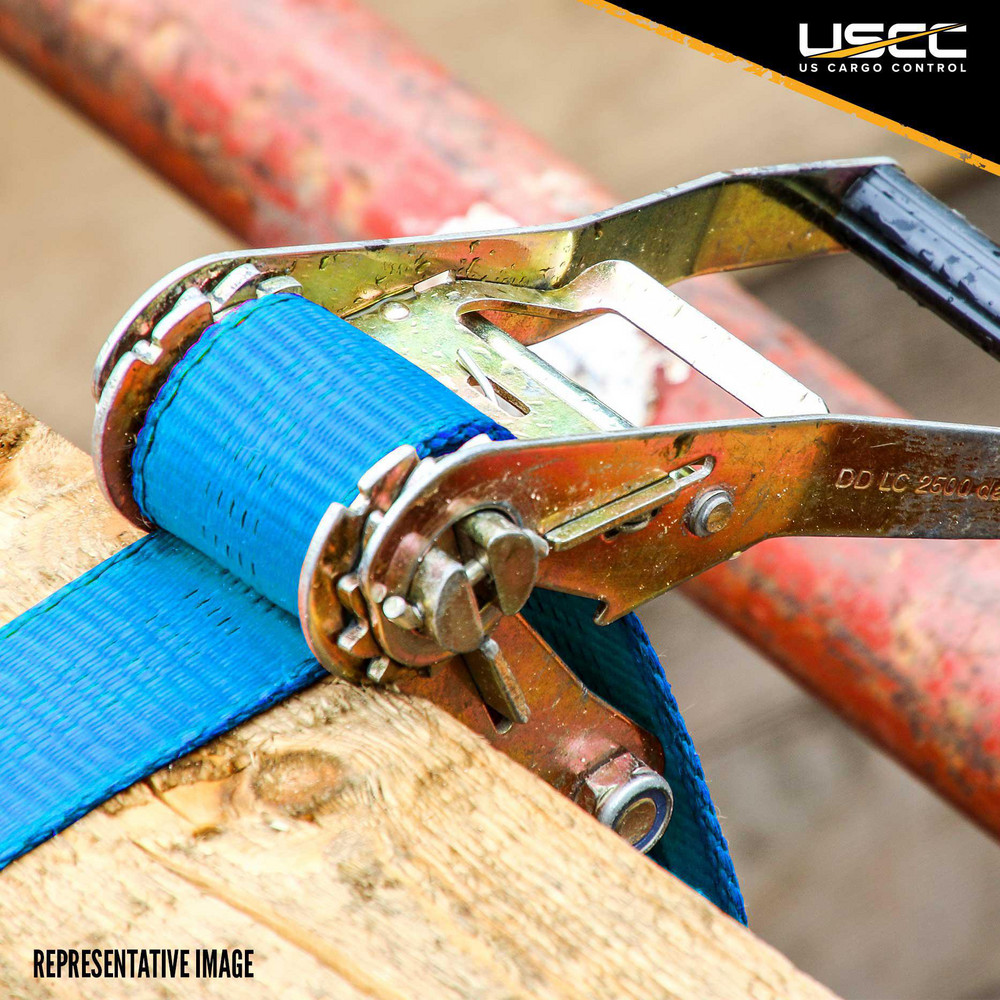 US Cargo Control - Polyester Ratchet Strap Tie Down: 15' Long, 2" Wide ...
