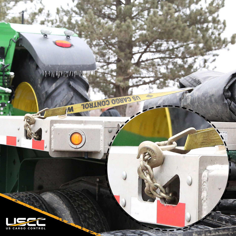 US Cargo Control - Polyester Ratchet Strap Tie Down: 30' Long, 2" Wide ...