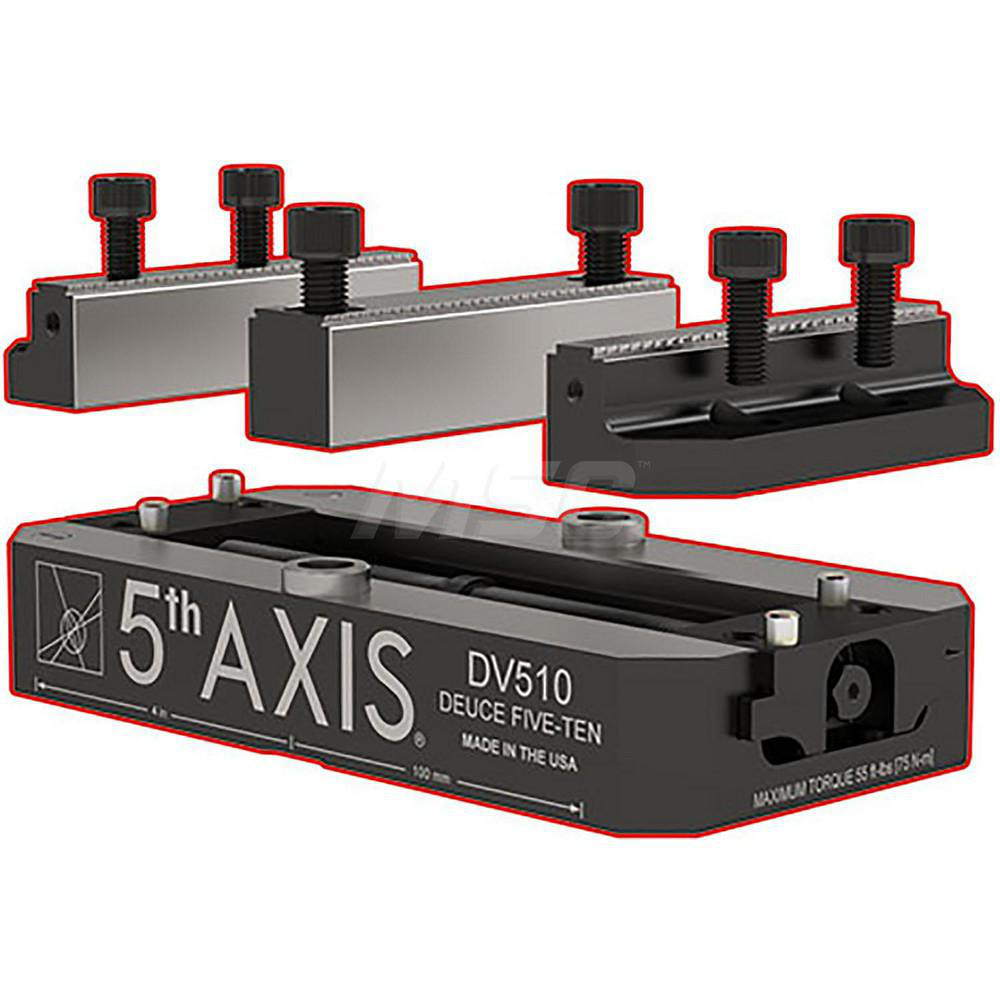 5th Axis - Machine Vise: Double-Station, 125.70 mm Jaw Width, 0 - 79.4 ...