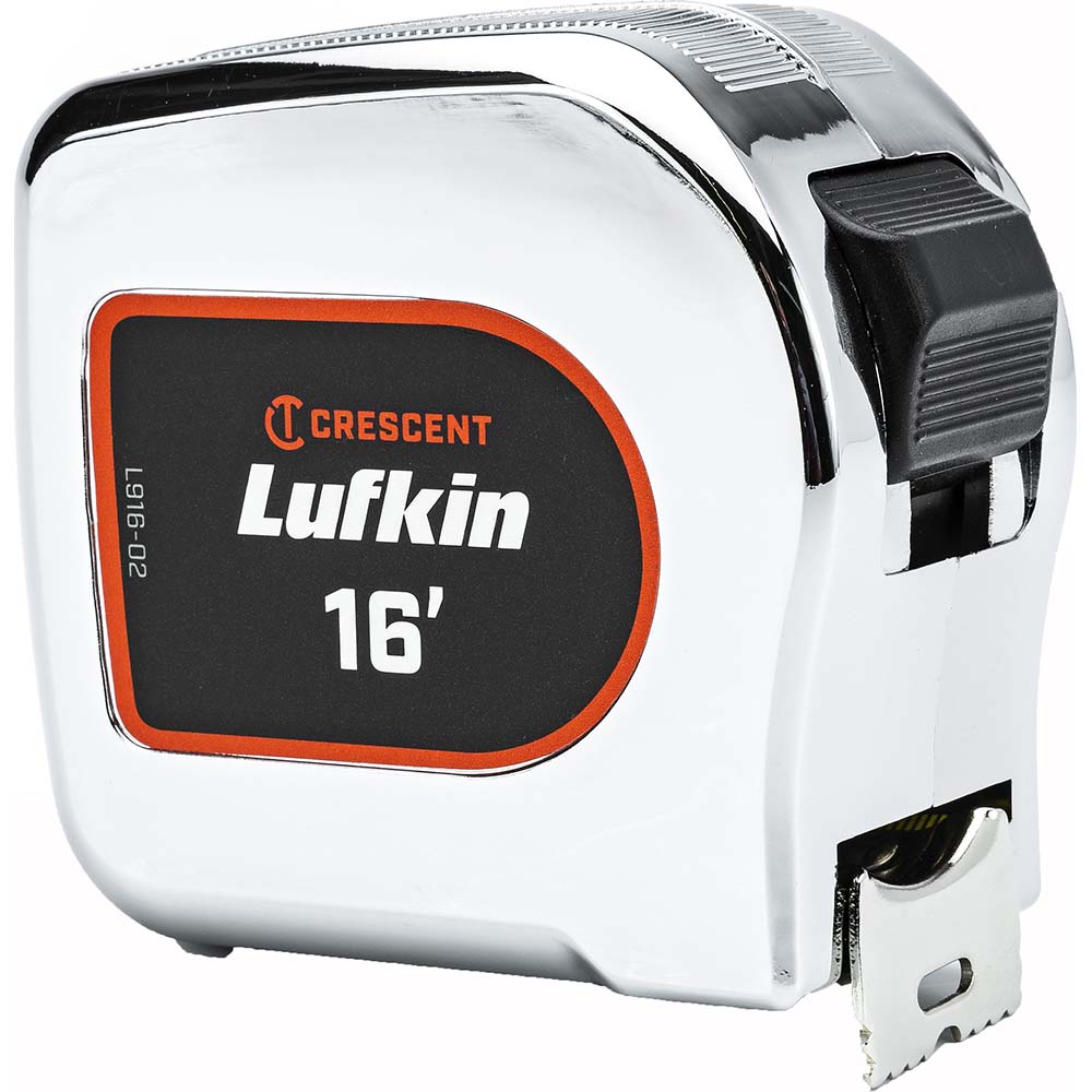 Lufkin - Tape Measure: 16' Long, 1" Width, Black & Yellow Blade | MSC ...