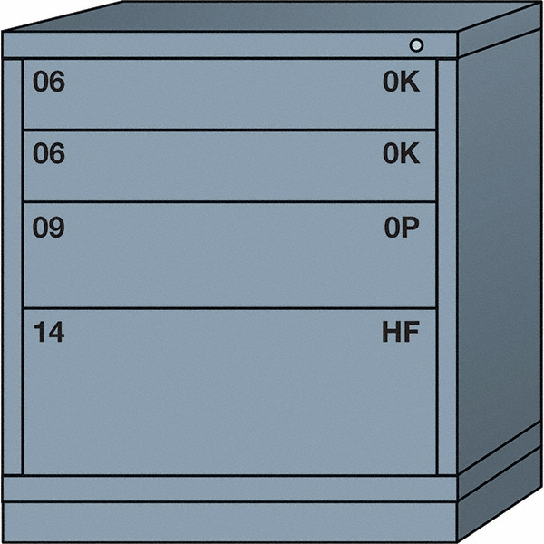 Lyon - Modular Steel Storage Cabinet: 30" Wide, 28-1/4" Deep, 33-1/4 ...