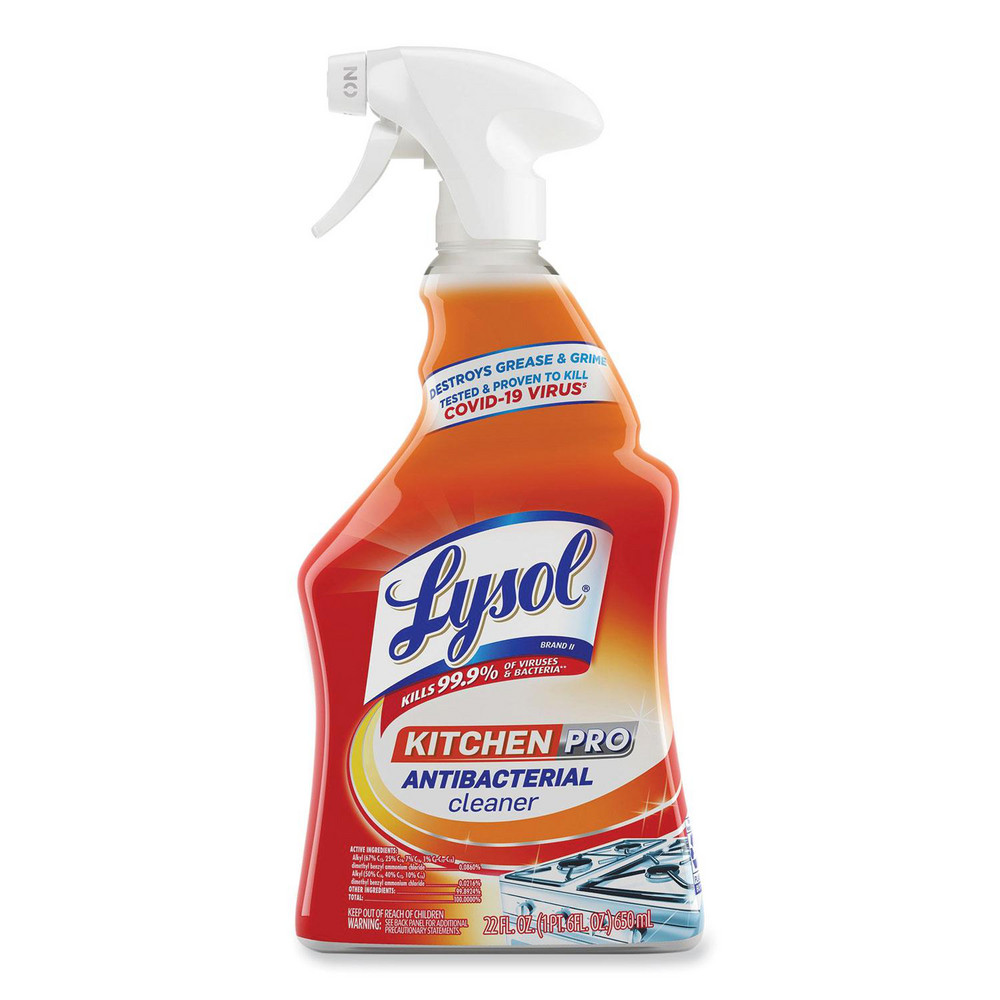Lysol - Kitchen Pro Antibacterial Cleaner, Citrus Scent, 22 oz Spray ...