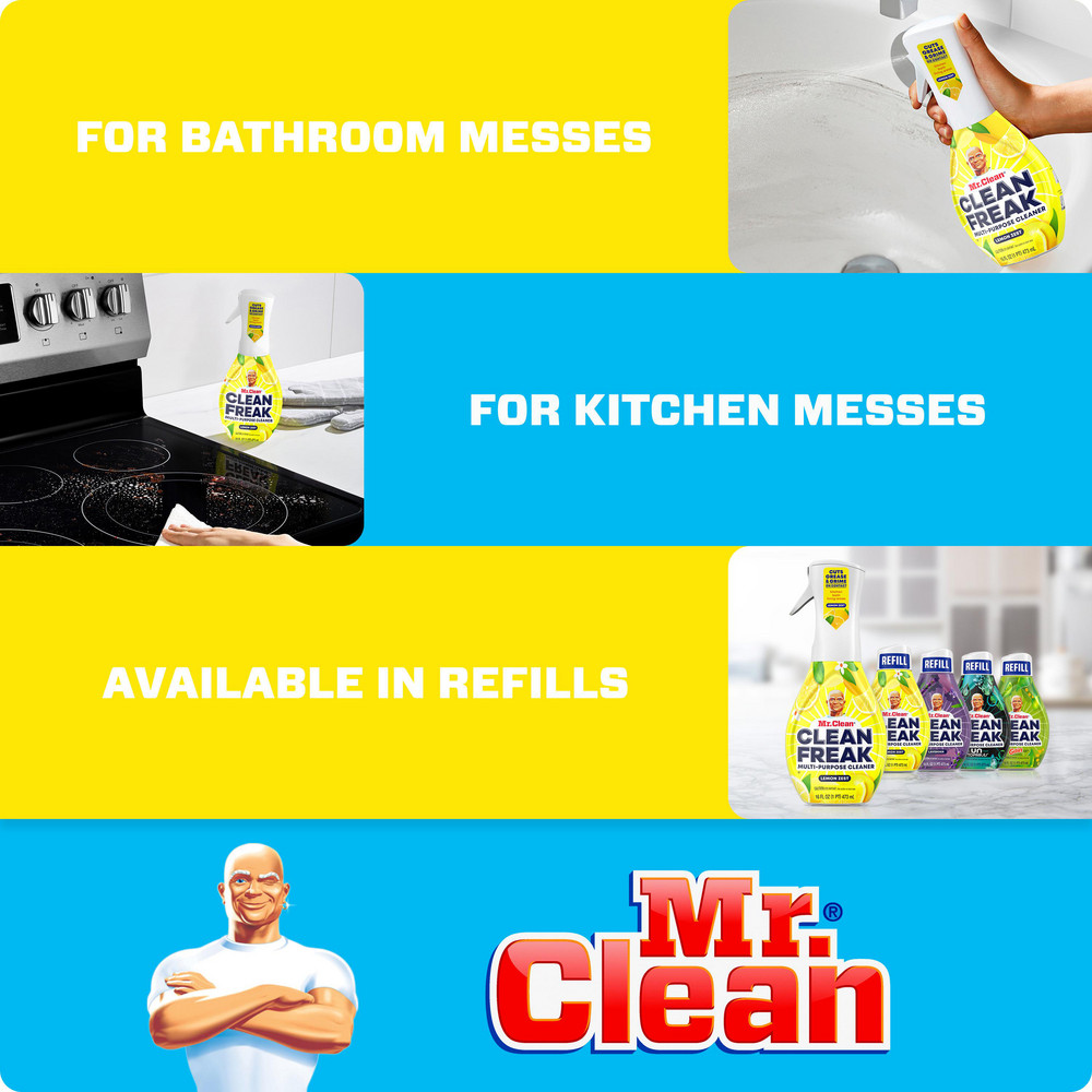 Mr. Clean - All-Purpose Cleaner: 16 oz, Trigger Spray Bottle, No | MSC ...