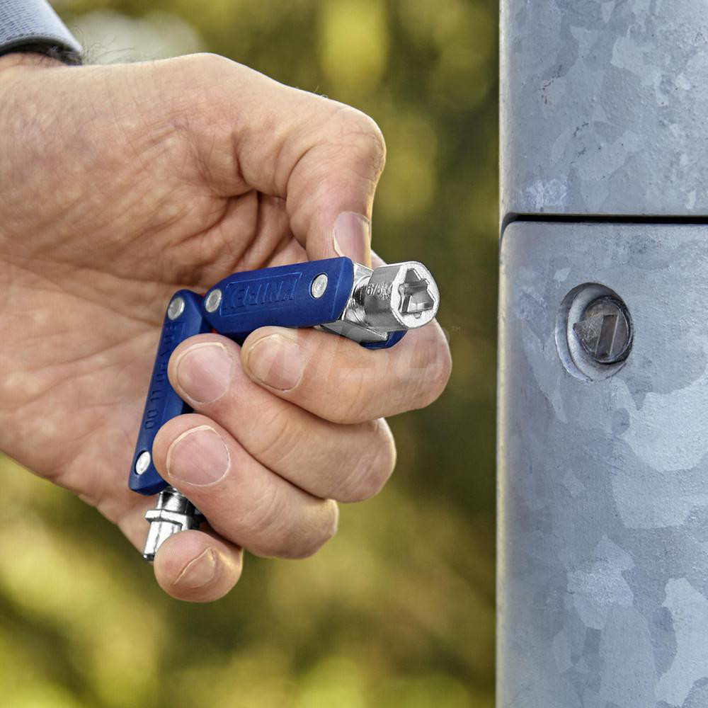Knipex - Control Cabinet Key: 1/4" Drive, 4" OAL | MSC Direct