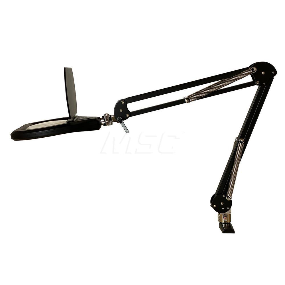 PRO-SOURCE - Task Light: LED, 45" Reach, Swing Arm, Table Edge Clamp ...