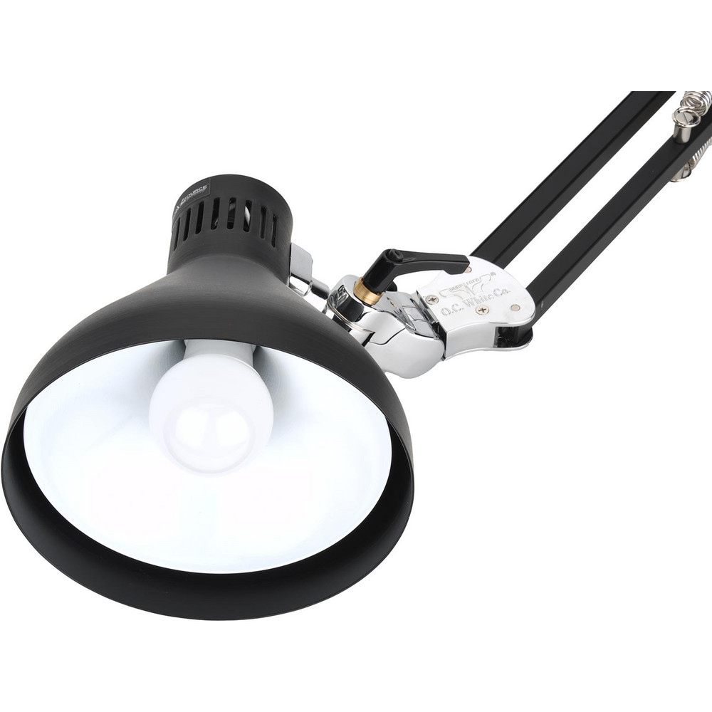 PRO-SOURCE - Task Light: Incandescent & LED, 42" Reach, Swing Arm ...