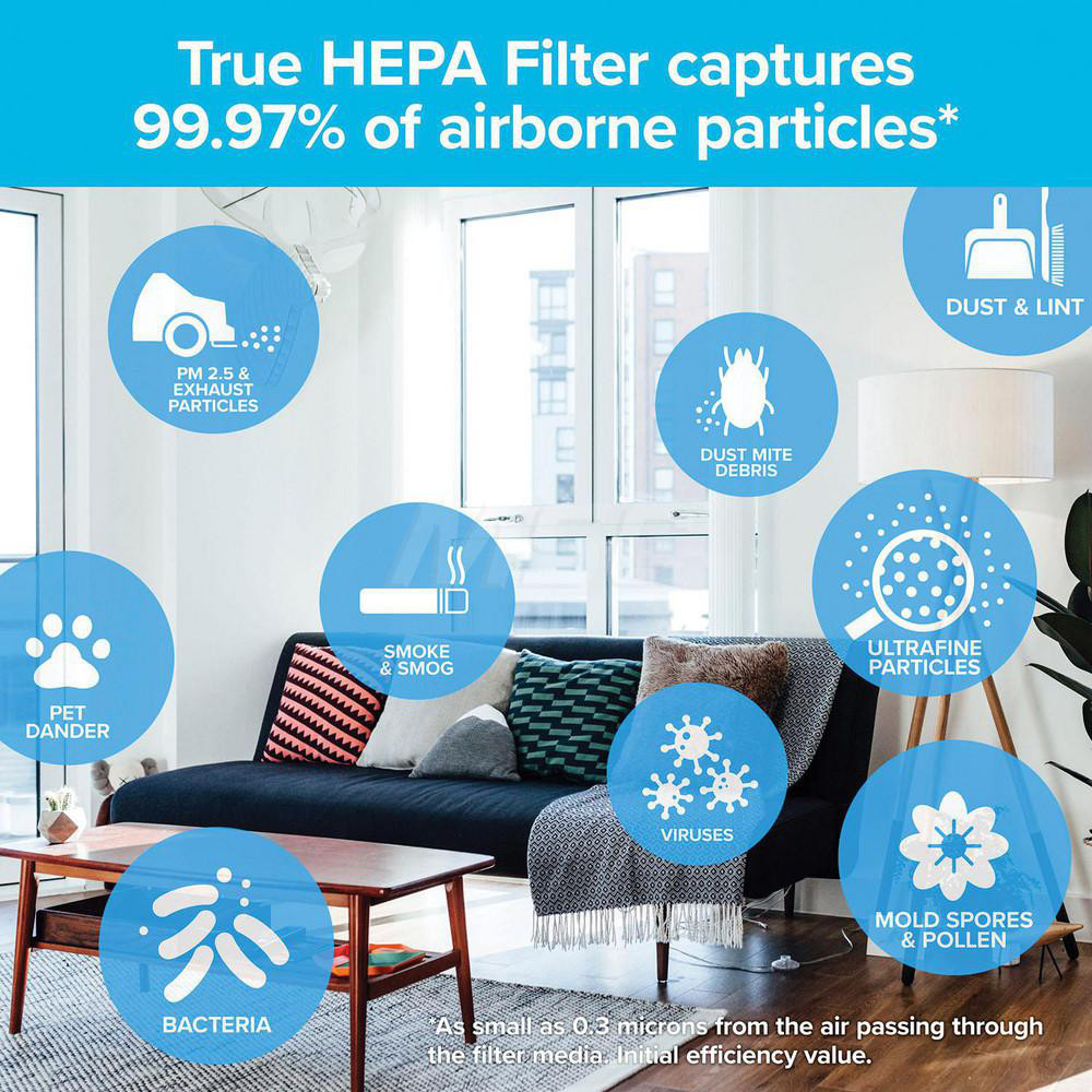 3M - Pleated Air Filter: Electrostatic, MERV 12, Polypropylene, 99% ...