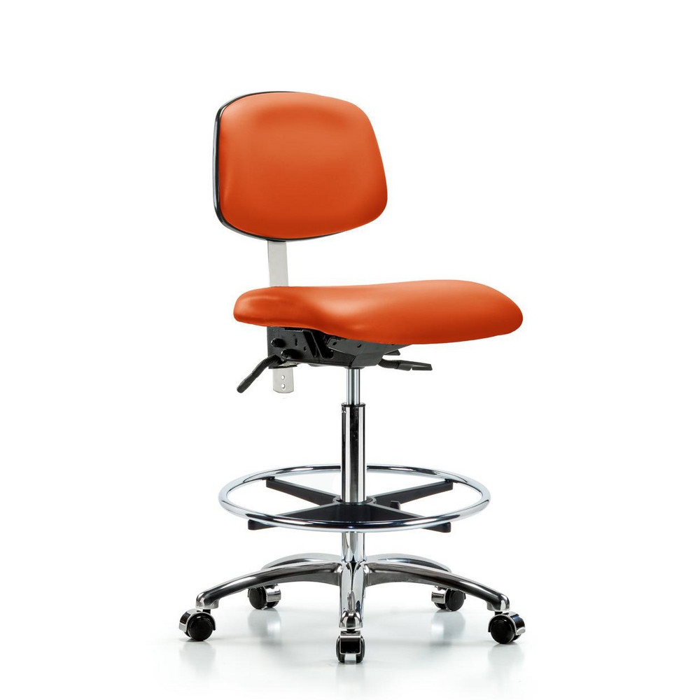 Blue Ridge Ergonomics - Clean Room Task Chair: Vinyl, 36" Seat Height ...