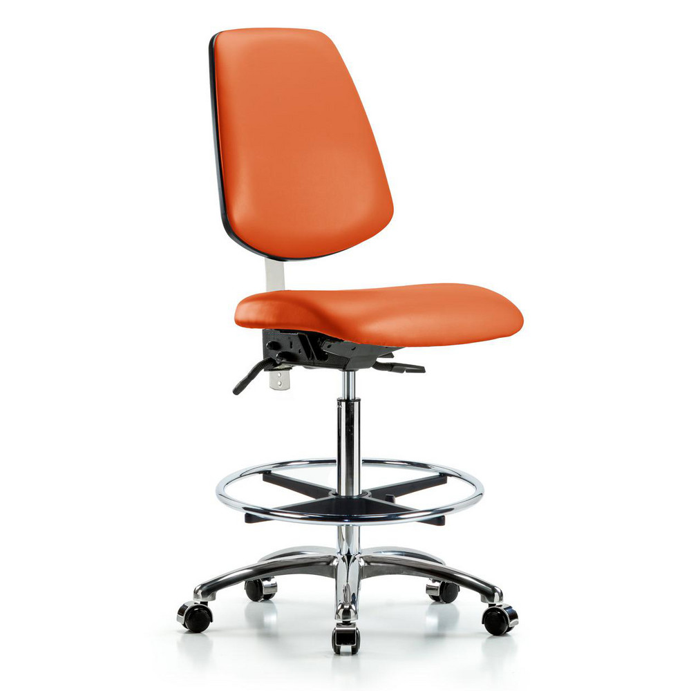 Blue Ridge Ergonomics - Clean Room Task Chair: Vinyl, 29" Seat Height ...