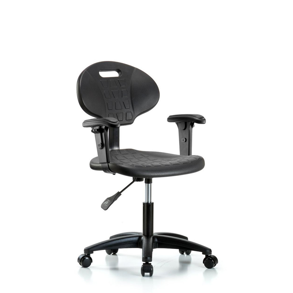 Blue Ridge Ergonomics - Polyurethane Task Chair: Polyurethane, 21" Seat ...