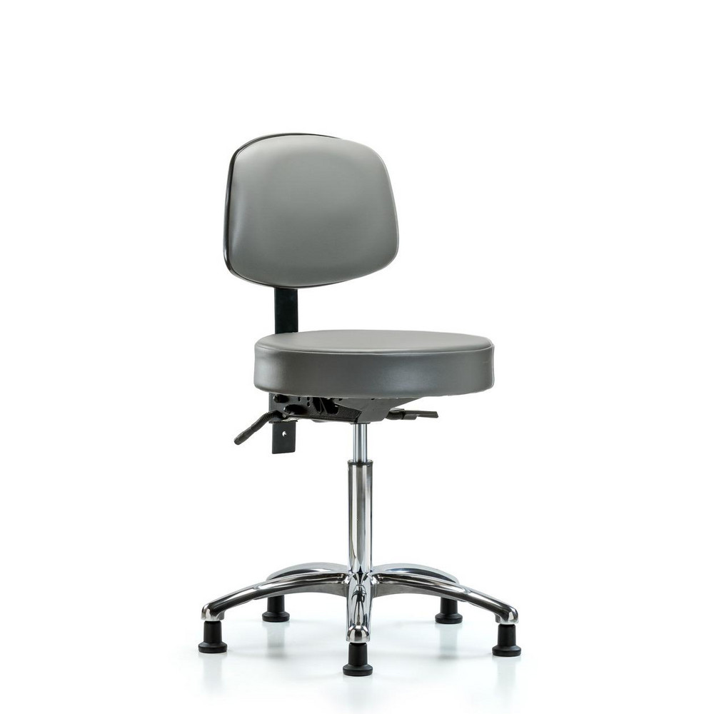 Blue Ridge Ergonomics - Lab Stool: Vinyl, 25" Seat Width, 25" Seat ...