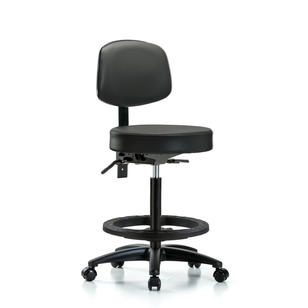 Blue Ridge Ergonomics - Lab Stool: Vinyl, 25" Seat Width, 25" Seat ...