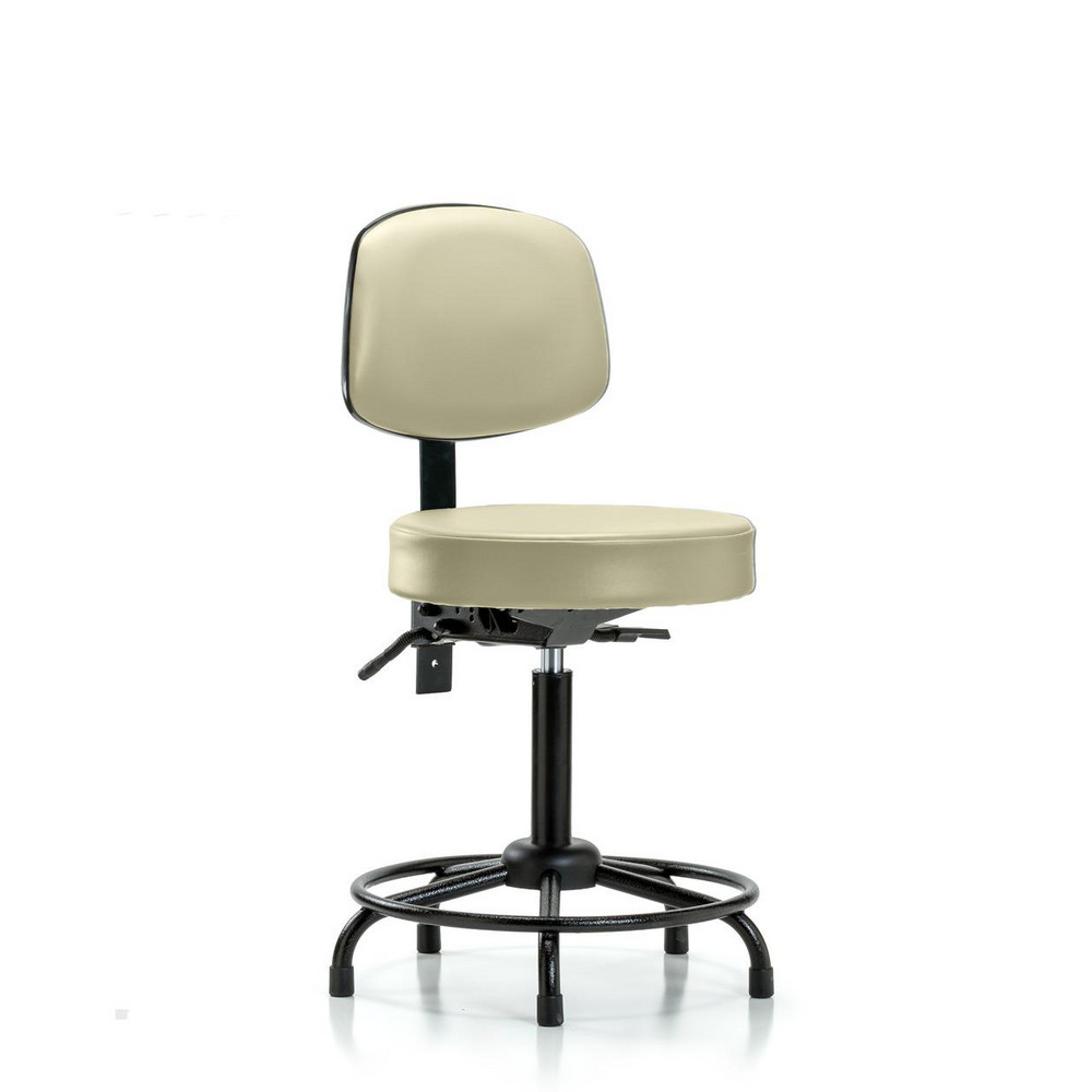 Blue Ridge Ergonomics - Lab Stool: Vinyl, 25" Seat Width, 25" Seat ...