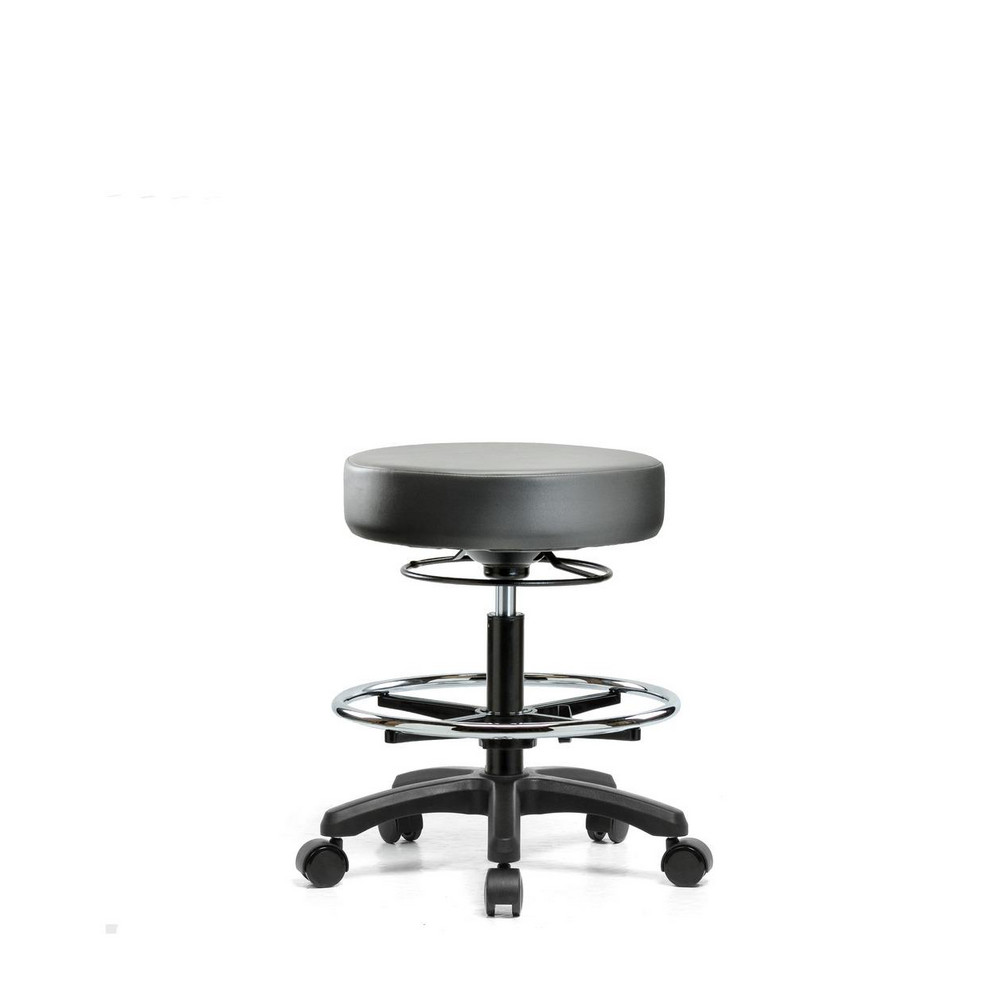 Blue Ridge Ergonomics - Lab Stool: Vinyl, 25" Seat Width, 25" Seat ...