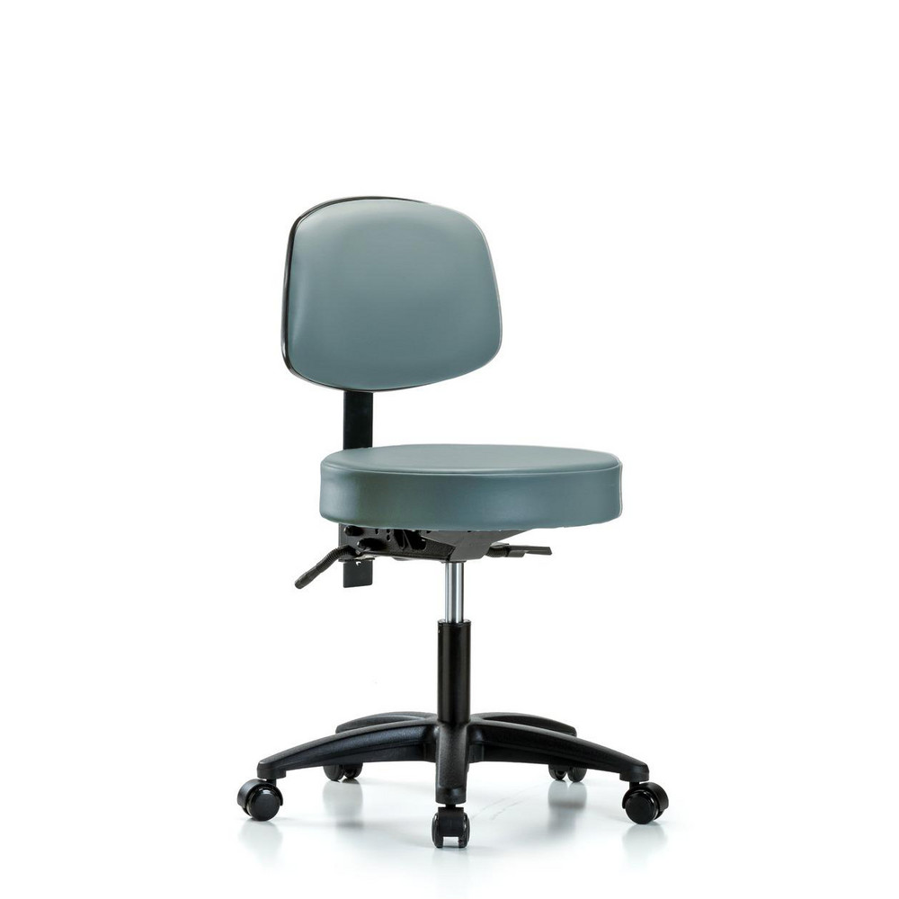 Blue Ridge Ergonomics - Lab Stool: Vinyl, 24" Seat Width, 24" Seat ...