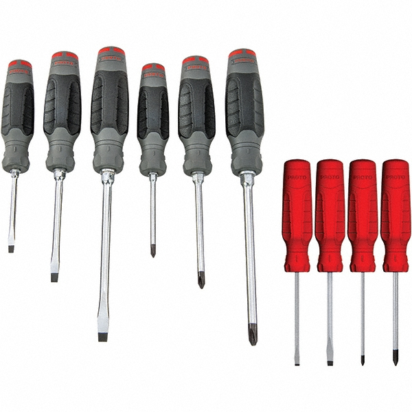 Proto - Screwdriver Sets Screwdriver Types Included: Slotted; Phillips ...