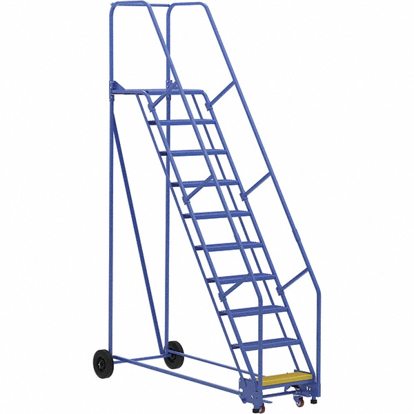 Vestil - Steel Rolling Ladder: Type Type IA, 100" Platform, 350 lb ...