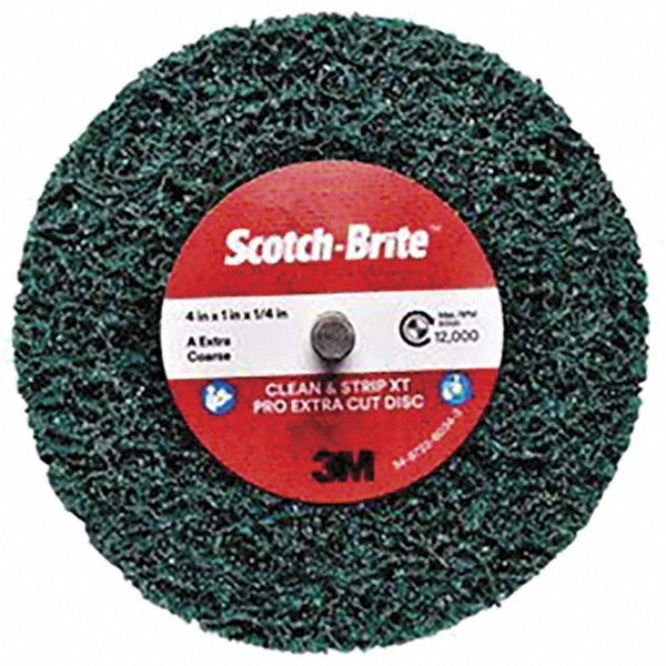 3M - Deburring Disc: 4" Dia, 1/4" Hole, Extra Coarse Grade, Aluminum ...