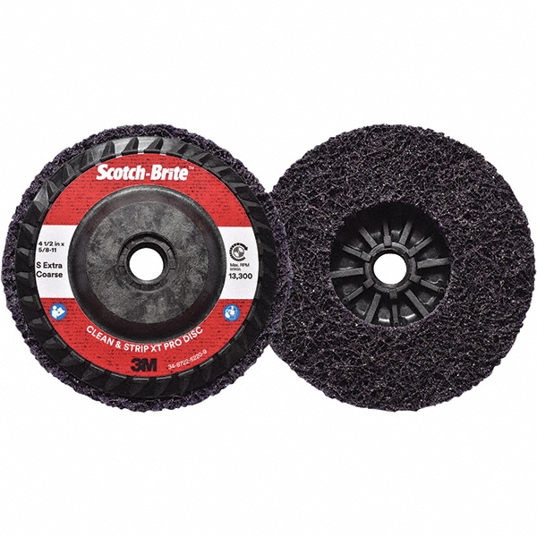 3M - Deburring Disc: 4-1/2" Dia, Extra Coarse Grade, Silicon Carbide ...