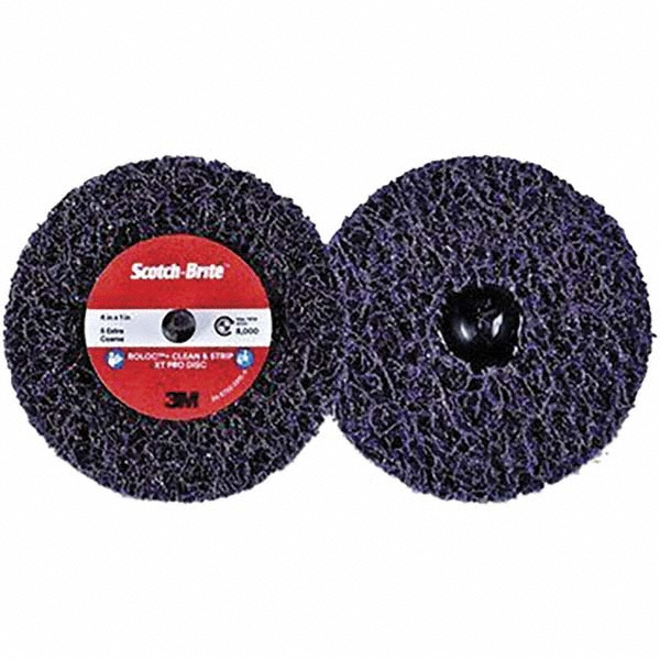 3M - Deburring Disc: 4" Dia, 1" Hole, Extra Coarse Grade, Silicon ...
