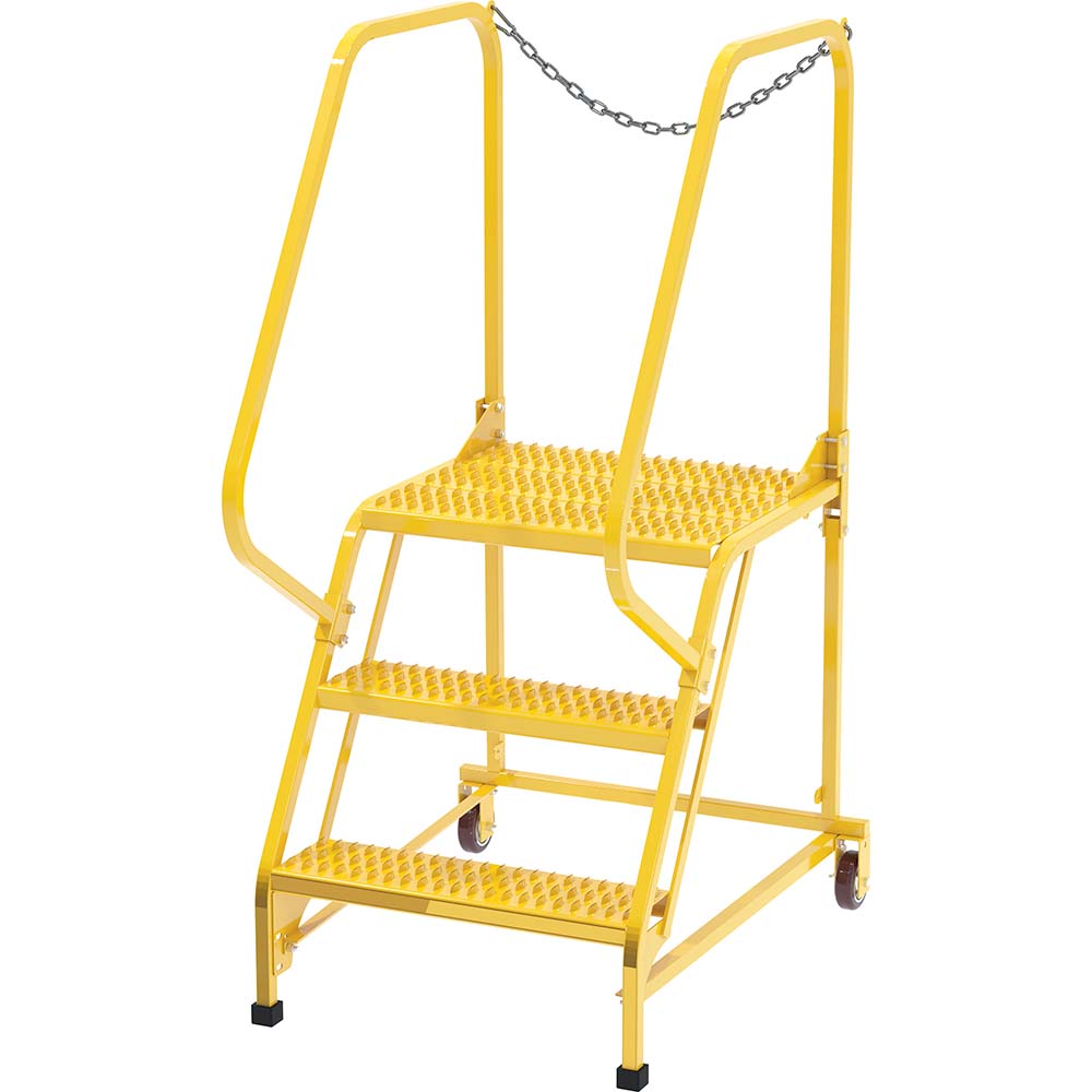 Vestil - Steel Rolling Ladder: Type Not Rated, 30" Platform, 350 lb ...
