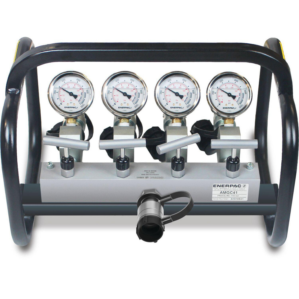 Enerpac - 11.22X11.22X14.57 SNGL HYD MANIFOLD W/GAUGE&FRM | MSC Direct