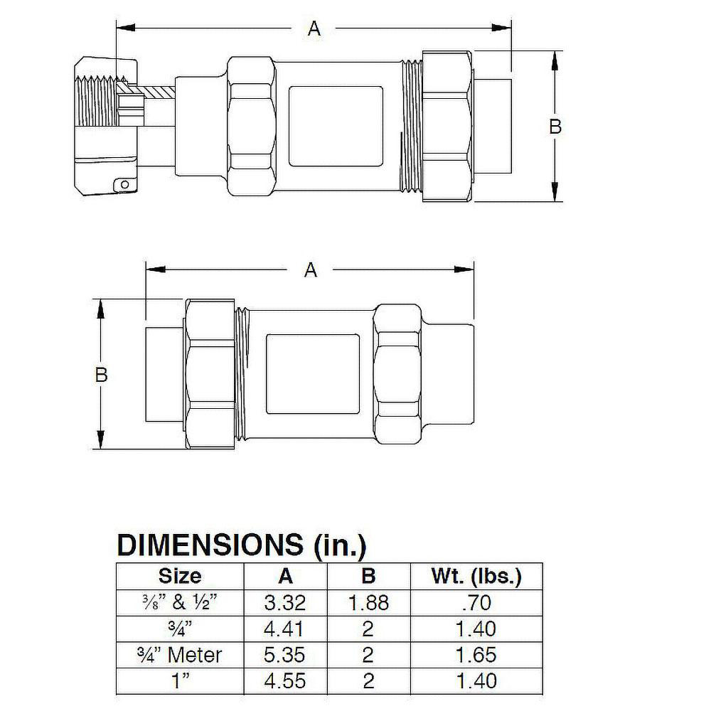 Apollo® - 3/4" 4NLF SERIES DUAL CHECK BACKFLOW | MSC Direct