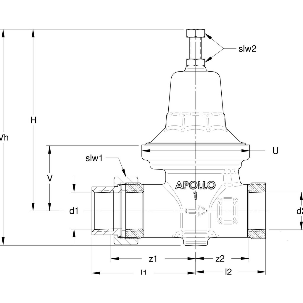 Apollo® - Pressure Reducing Valves; Type: Standard Water Pressure ...