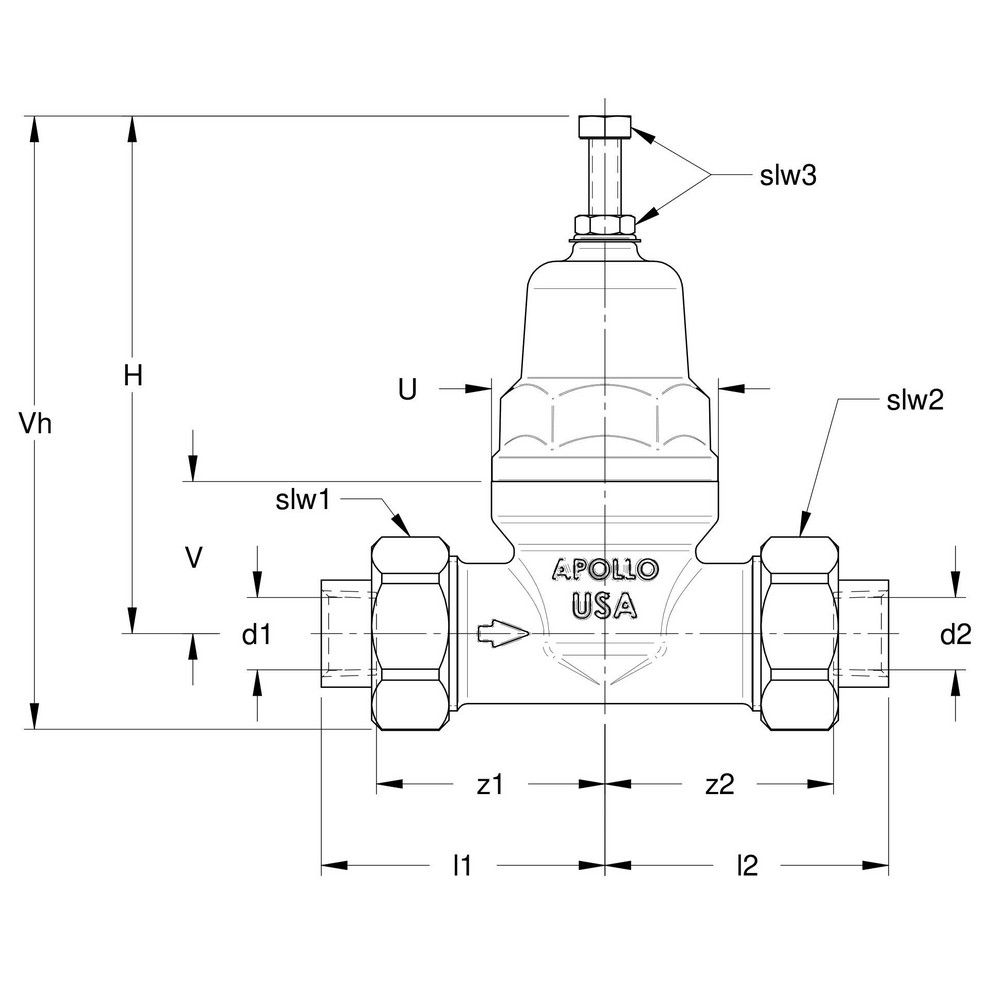 Apollo® - Pressure Reducing Valves; Type: Economy Standard Water ...