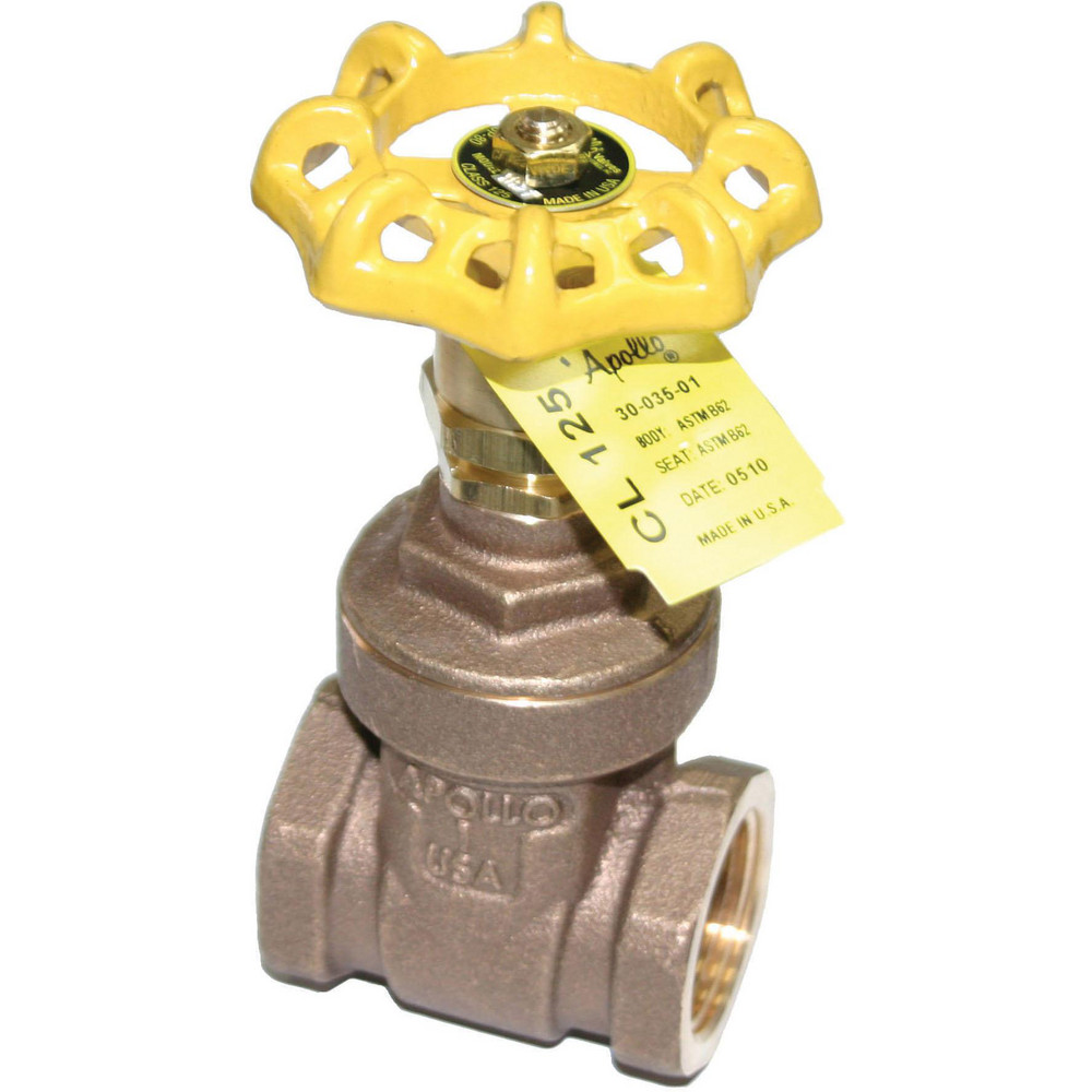 Apollo® - Gate Valve: Non-Rising Stem Gate, 3/4" Pipe, NPT, Bronze ...