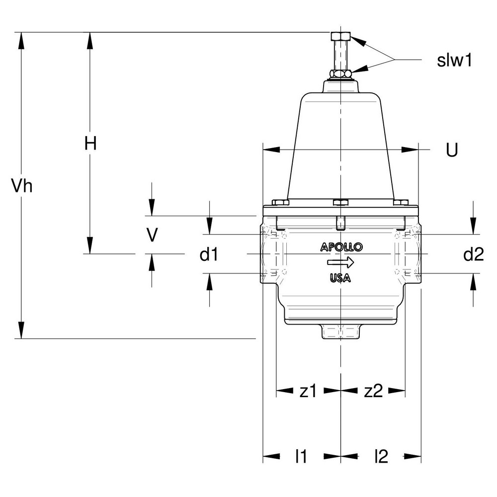 Apollo® - Pressure Reducing Valves; Type: Standard Water Pressure ...