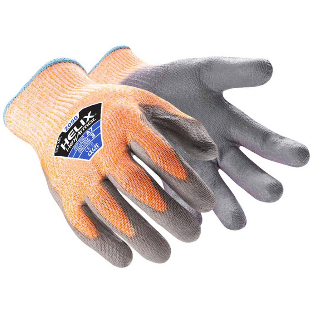 HexArmor® - Cut, Puncture & Abrasion-Resistant Gloves: Helix 2050, Size X-Small, ANSI Cut A7 ...