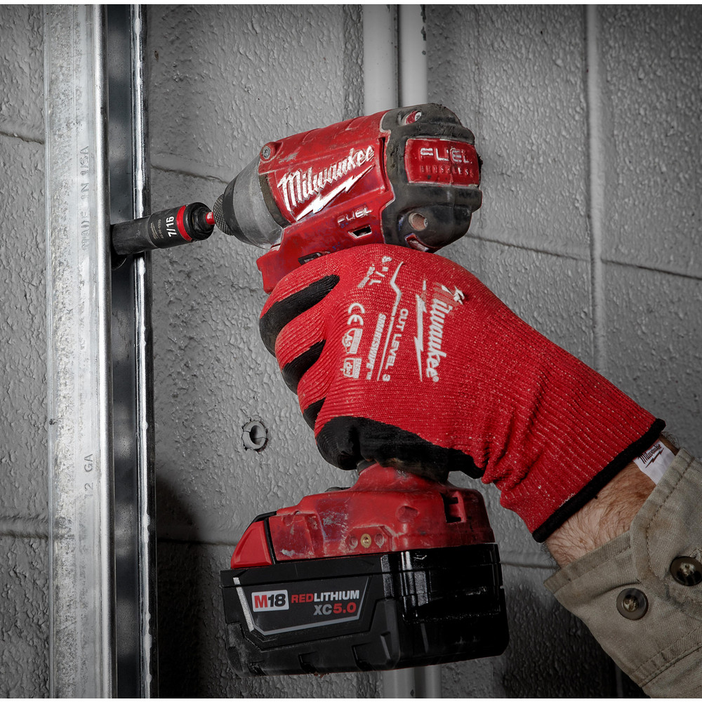 Milwaukee Tool - Impact Socket: 3/8" Drive, 9/16" Socket, Hex Drive ...