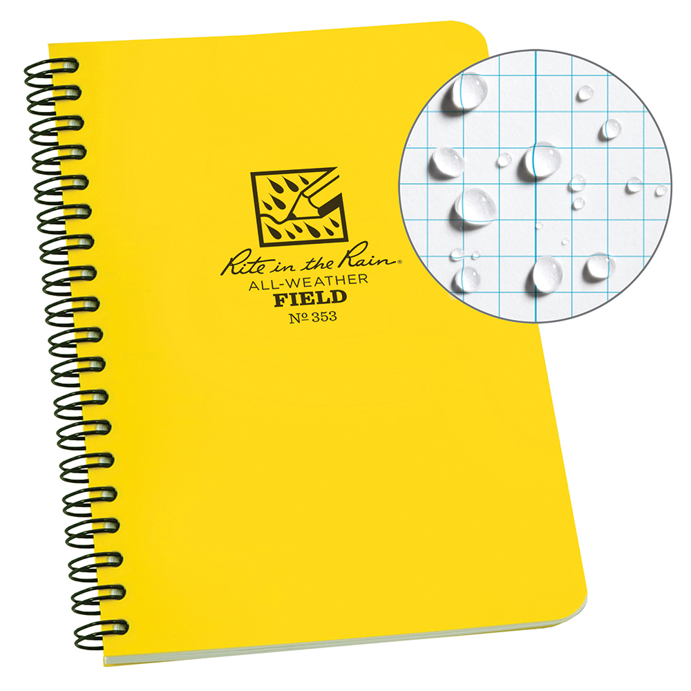 Rite in the Rain - Notebook: 32 Sheets, 4-5/8 x 7" Sheet | MSC Direct