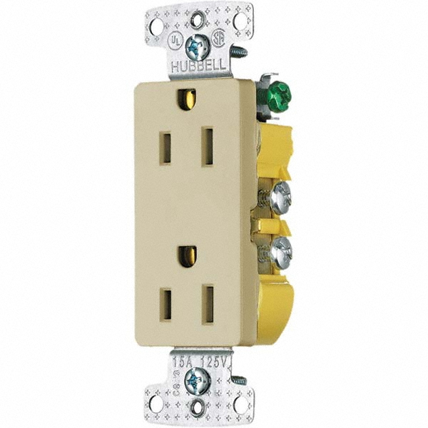 Hubbell Wiring Device-Kellems - Straight Blade Duplex Receptacle: NEMA ...
