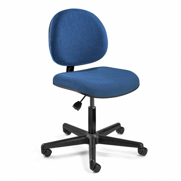 Bevco - Task Chair: Fabric, Blue | MSC Direct