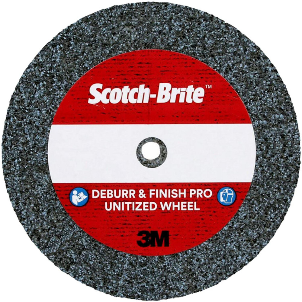 3M - Deburring Wheel: 2" Dia, 3/4" Face Width, 1/4" Hole, Density 8 ...