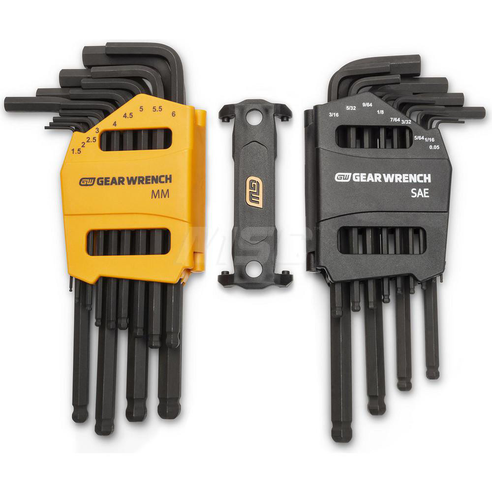 GEARWRENCH - Hex Key Sets: Hex, L-Handle, SAE, Metric | MSC Direct