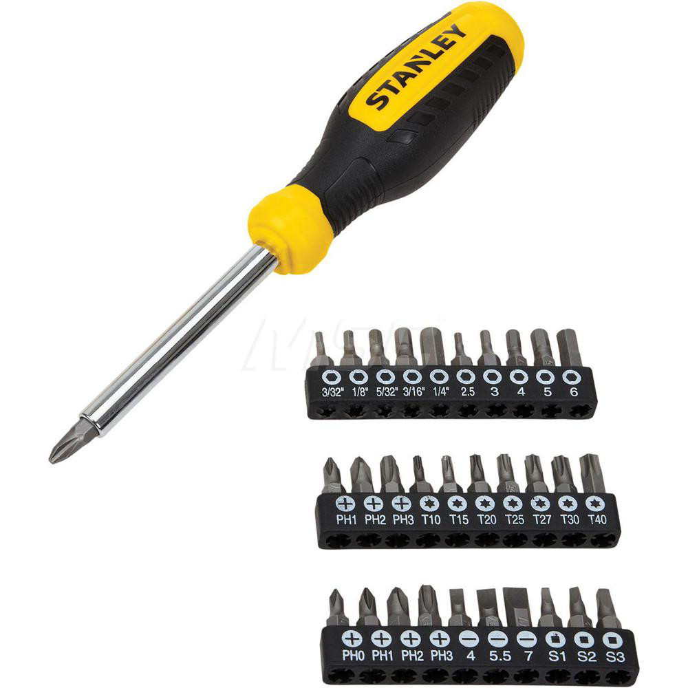 Stanley - Screwdriver Set: 50 Pc, Philips, Slotted, Torx, Square, Hex ...